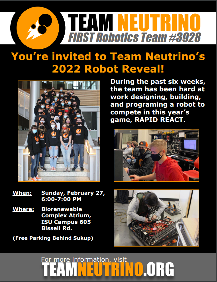 2022 Robot Reveal! | Team Neutrino
